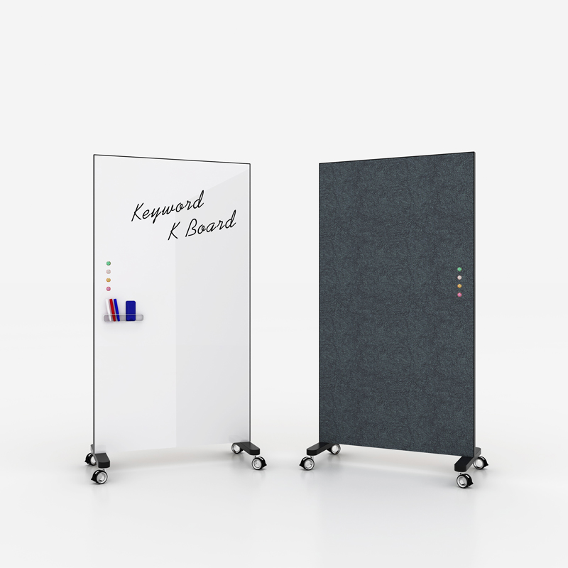 Erasable Glass Partition Mobile Magnetic Writing White Board - XINDA CLOVER