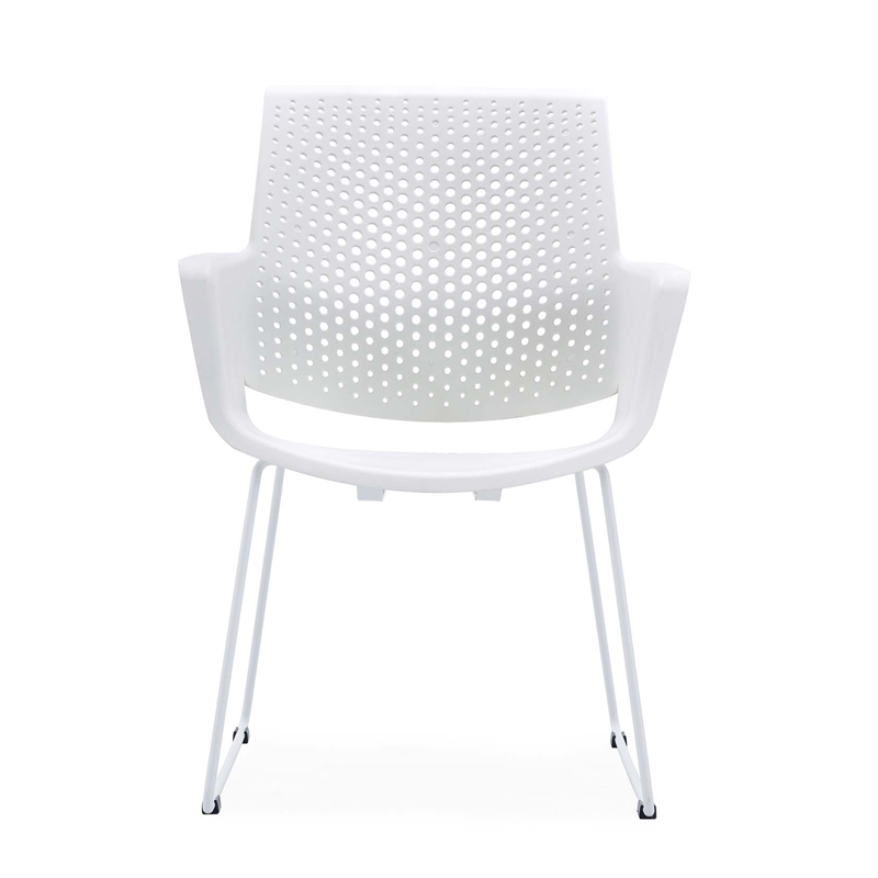 Nordic Modern Plastic Dining Chair Wooden Leg Vistor Chair - XINDA CLOVER