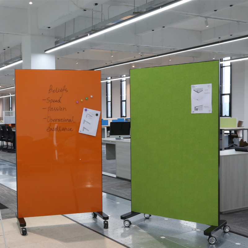 Erasable Glass Partition Mobile Magnetic Writing White Board - XINDA ...