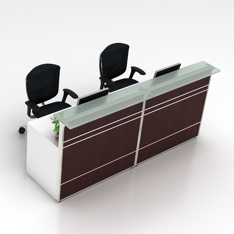 Customized Curved Reception Desk - XINDA CLOVER